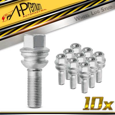 10x M14-1.5 Wheel Lug Bolt for Volkswagen Touareg Audi Q7 07-15 Porsche ...