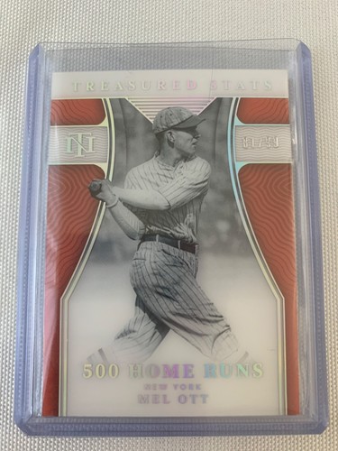 2022 Panini National Treasures Treasured Stats #D /99 Mel Ott #TS-8 HOF ...