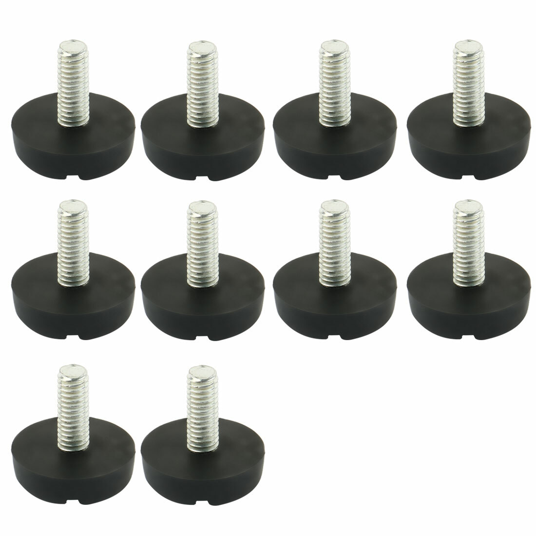 10pcs M6x20mm Thread Table Desk Screw On Levelling Foot Feet 20mm Base ...