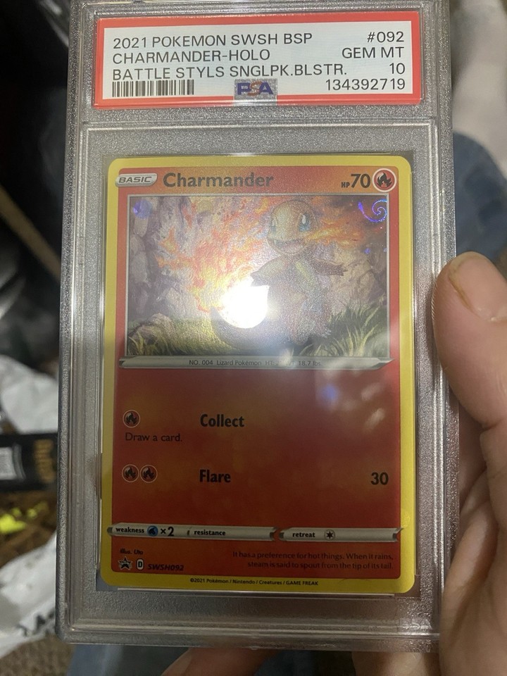 💫SWIRL💫 Pokemon Charmander Battle Styles Blister Pk. Holo Promo SWSH092 ...