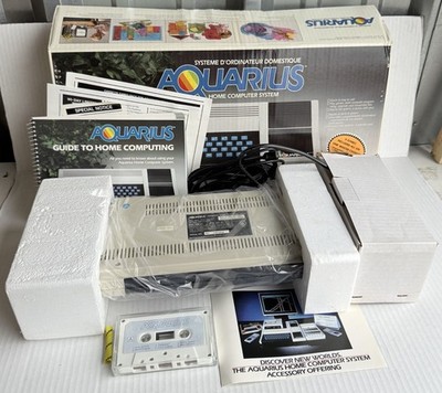 Mattel Aquarius Home Computer System CIB New Unused w/ Manuals Cassette ...
