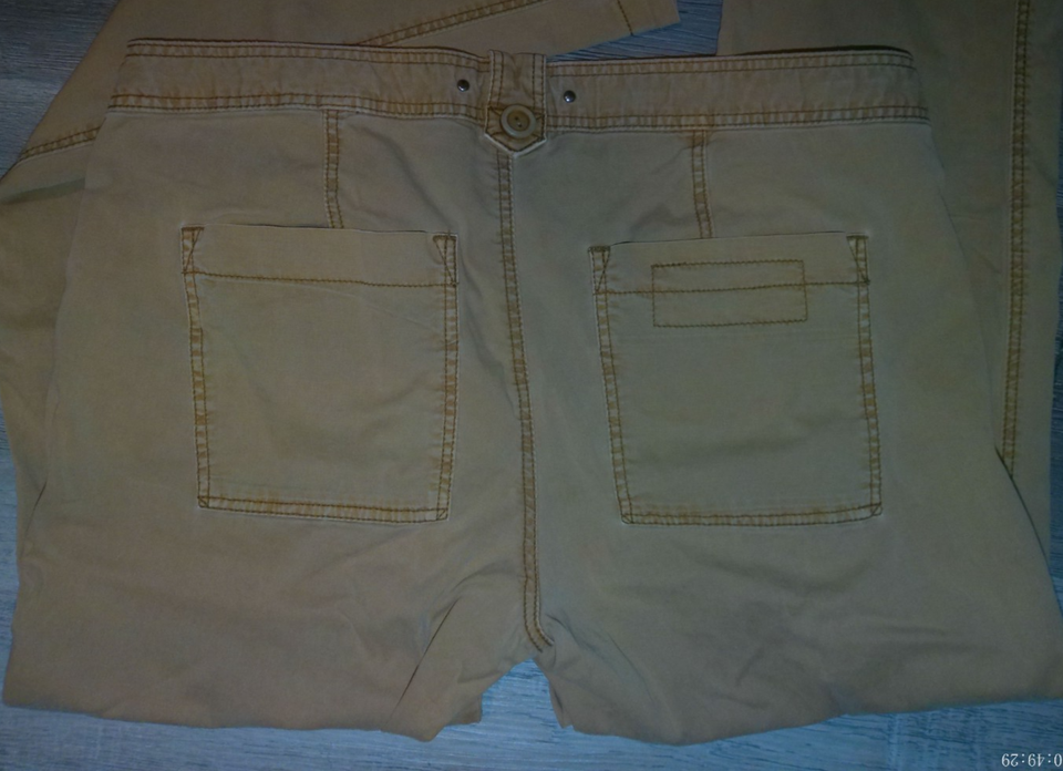 hei hei Size 6 Dk Khaki color light weight button fly Pants Exc. Cond ...