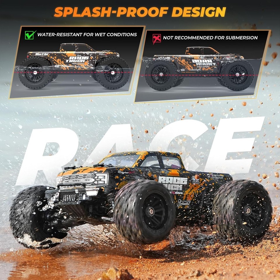 2026 V2, HAIBOXING 1:18 Scale RC Car 18859-RACE, 4WD ORANGE, Gift for ...