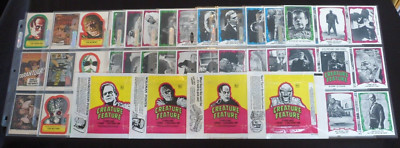 1980 Creature Feature (Topps) MASTER SET of 88 Cards/22 Stickers W/4 ...