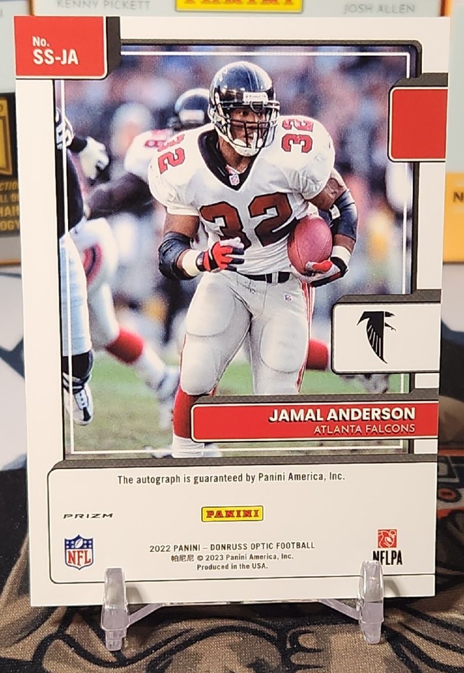 2022 Optic Jamal Anderson Holo Signature Series Autograph #SS-JA ...