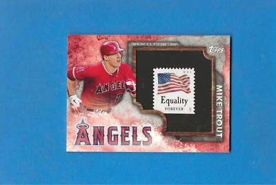 2016 Topps Mike Trout Stamp Equality Relic Patch MTS-1 Los Angeles ...