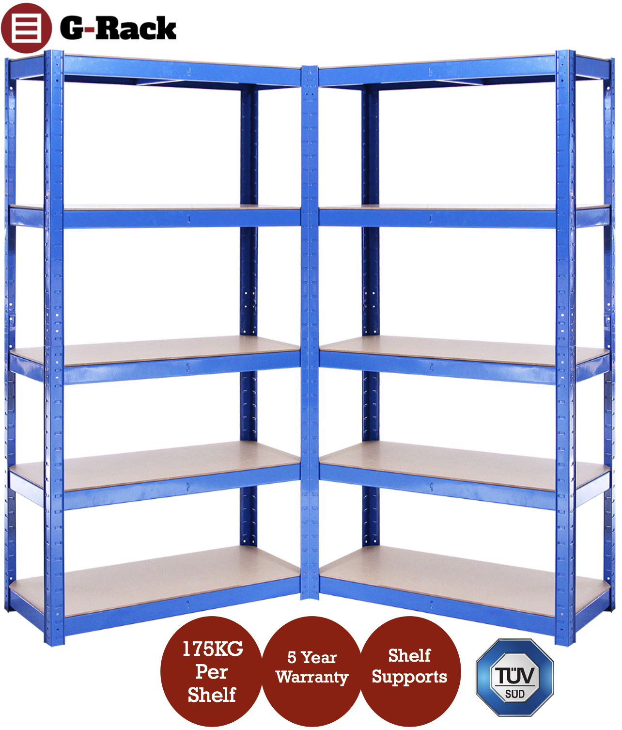 G-Rack 0020 Boltless Shelving Unit - 5 Tier for sale online | eBay