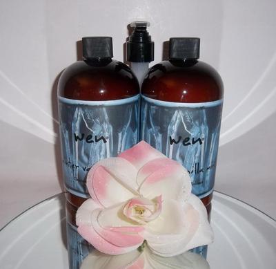 Wen Cleansing Conditioner Shampoo 2 x 16oz = 32oz WINTER VANILLA MINT ...