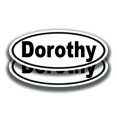 DOROTHY NAME DECALs 2 Stickers Bogo Car Truck Bumper Window | eBay
