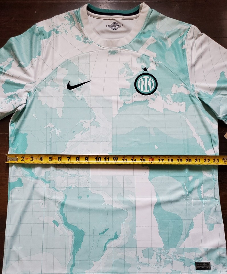 Inter Milan Jersey 2022/23 Authentic Away SPONSORLESS XL Coppa Italia ...