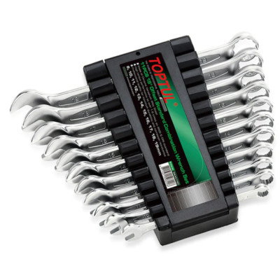 Toptul 11 Pce 15° Offset Standard Combination Metric Spanner Set | eBay