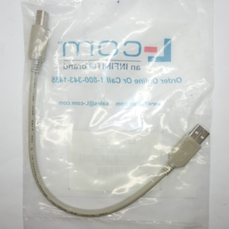 L-Com 0.3m USB Type A Plug to USB Type B Cable CSMUAB-03M | eBay