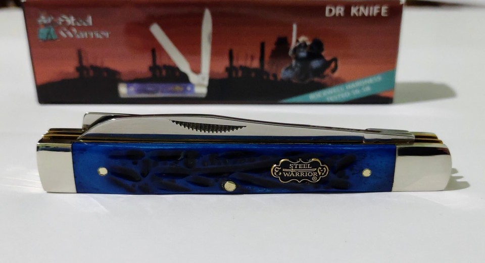 BLUE BONE DOCTORS DR. HUNTING POCKET KNIFE W/ SPATULA S.W. !!! | eBay