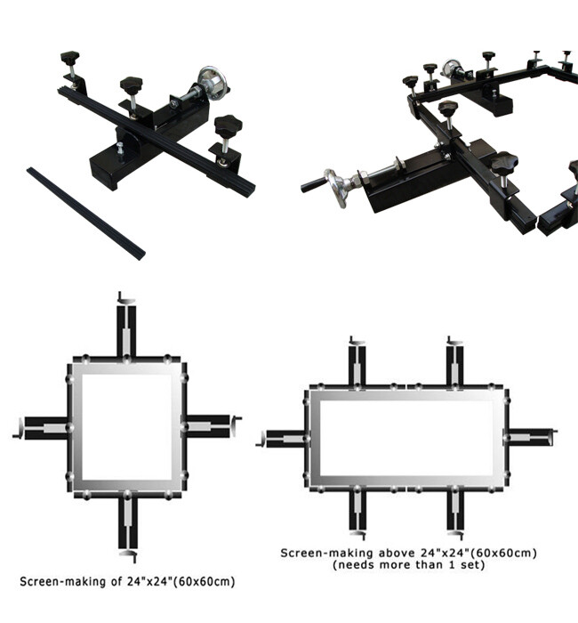 24" x 24" High Precise Manual Screen Printing Machine Stretcher Screen ...