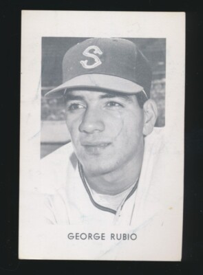 1966 Seattle Popcorn (PCL) -GEORGE RUBIO (Seattle Angels) -California ...