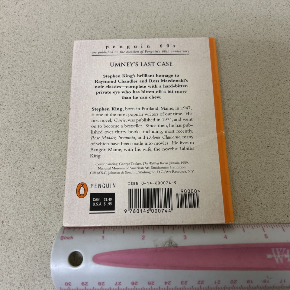 Stephen King Umney's Last Case ( Penguin 60's ) | eBay