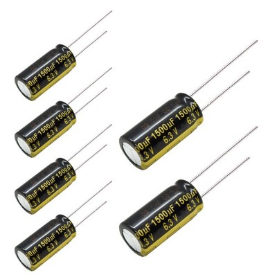6 pcs Panasonic FM 6.3v 1500uf Electrolytic Capacitor Low Impedance ESR ...