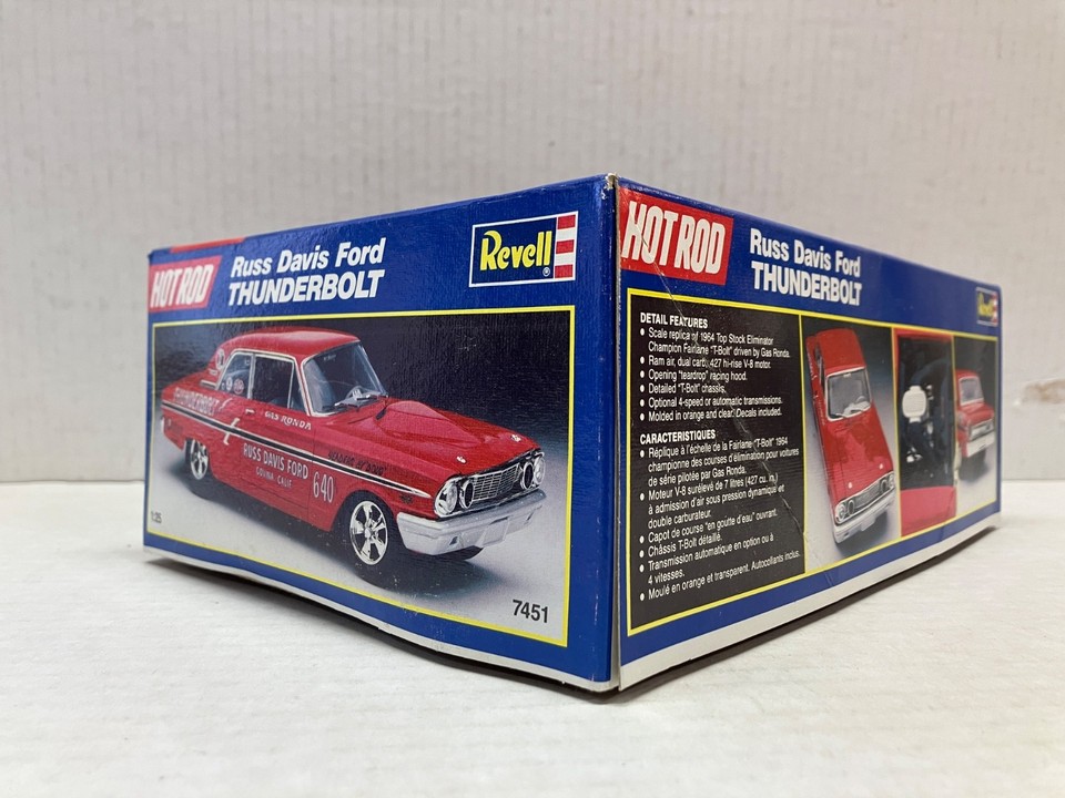 REVELL 1/25 SCALE RUSS DAVIS FORD THUNDERBOLT MODEL KIT | eBay