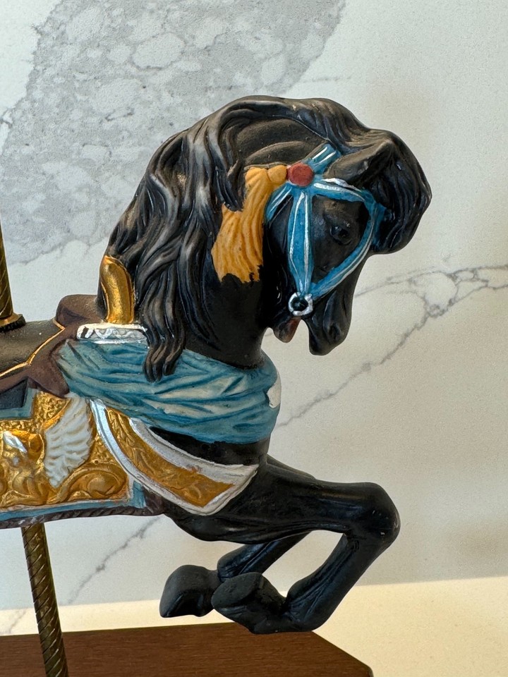 Vintage 1987 IGI Carousel Horse Music Box PTC 1918 Circus Figurine ...