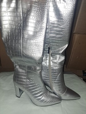 Womens KISS Replica Style High Heel Boots Costume Gene Simmons Ace ...