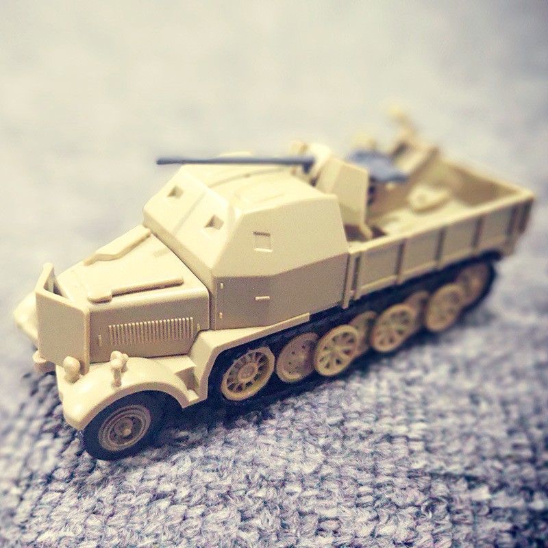 Plastic 1:72 Half-Track Armored Vehicle Model Military DIY Ornaments ...