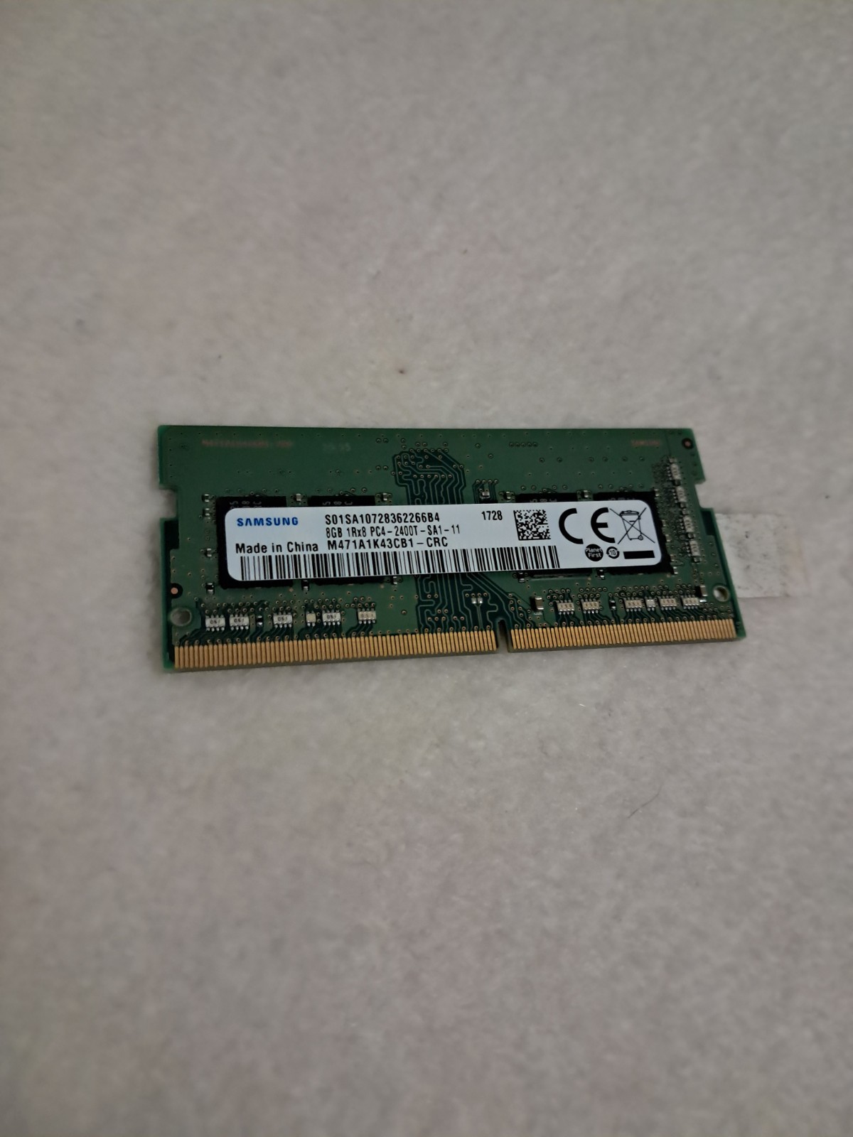 Samsung 8GB Laptop DDR4 RAM Chip | eBay