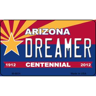 Dreamer Arizona Centennial State License Plate Tag Magnet M-6824 | eBay