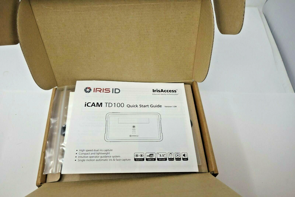 Iris ID SYSTEMS Dual Biometric Iris and Face Capture Device iCAMTD100 ...