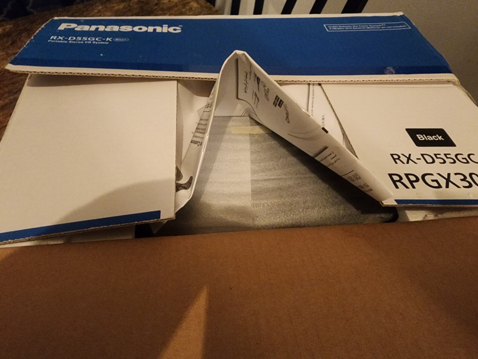 New NOS Panasonic RX-D55GC-K Portable Stereo CD System USB Boom Box | eBay