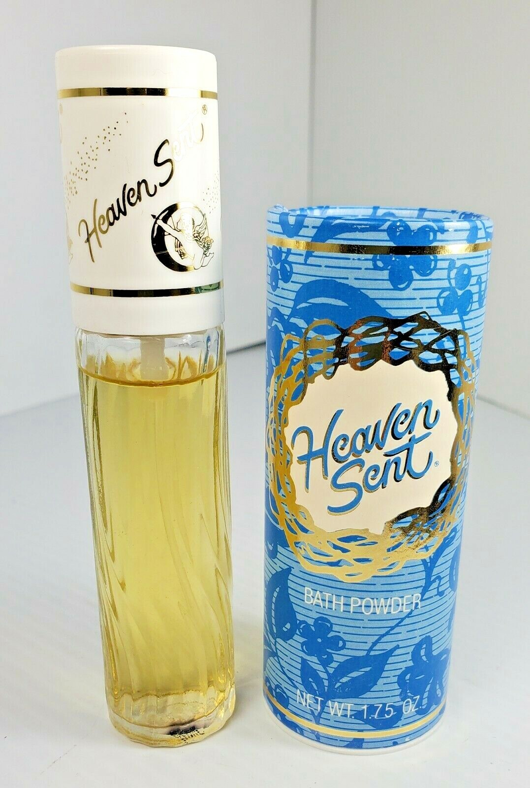 HEAVEN SENT Eau De Parfum + Bath Powder By MEM **VINTAGE RARE *READ ...