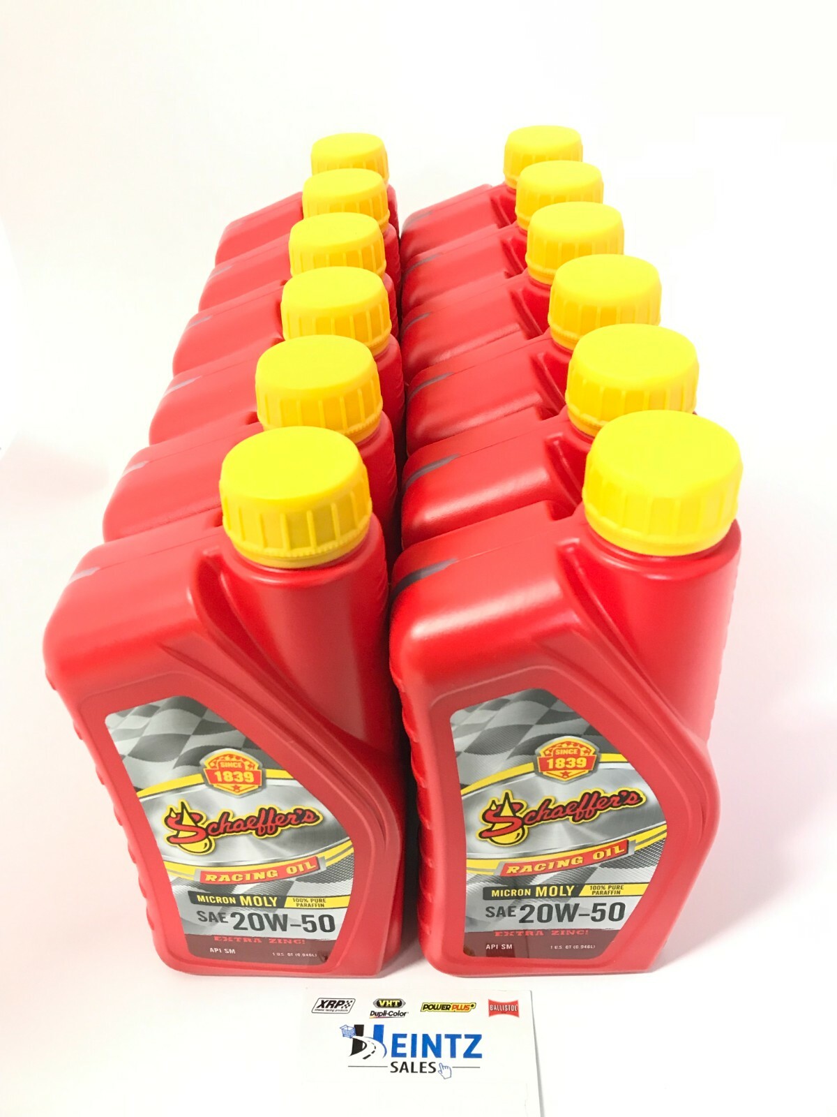 Schaeffer's 0191-012S Racing Oil Micron Moly 20W-50 Extra Zinc, 12 ...