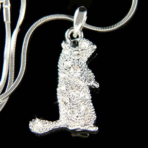 ~Squirrel Prairie dog Marmot~ made with Swarovski Crystal Charm ...