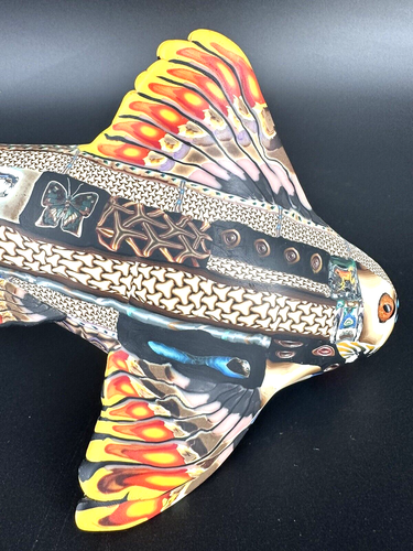 $4,400 ADAM THOMAS REES SIGNED Aquatic FISH POLYMER CLAY SCULPTURE ...