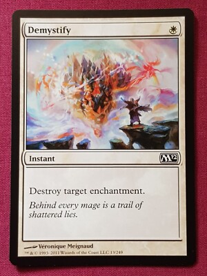 Magic The Gathering 2012 CORE SET M12 DEMYSTIFY white card MTG | eBay
