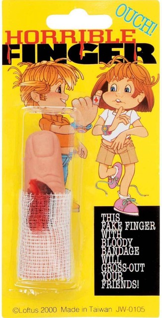 Horrible Finger Gross Bloody Bandage Halloween Prank Joke Gag Gift | eBay