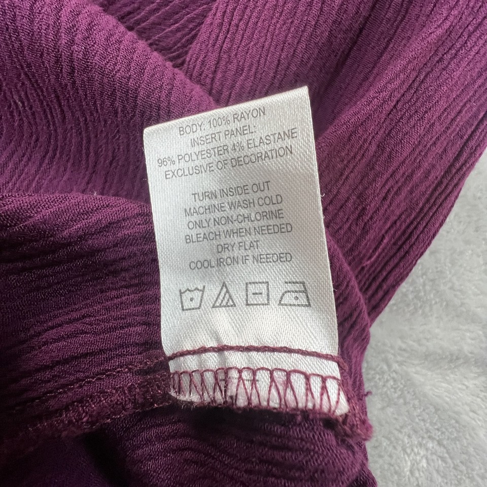 Indigo Soul Womens Boho Tunic Top Sz L Purple Velvet Bodice Bell Sleeve ...