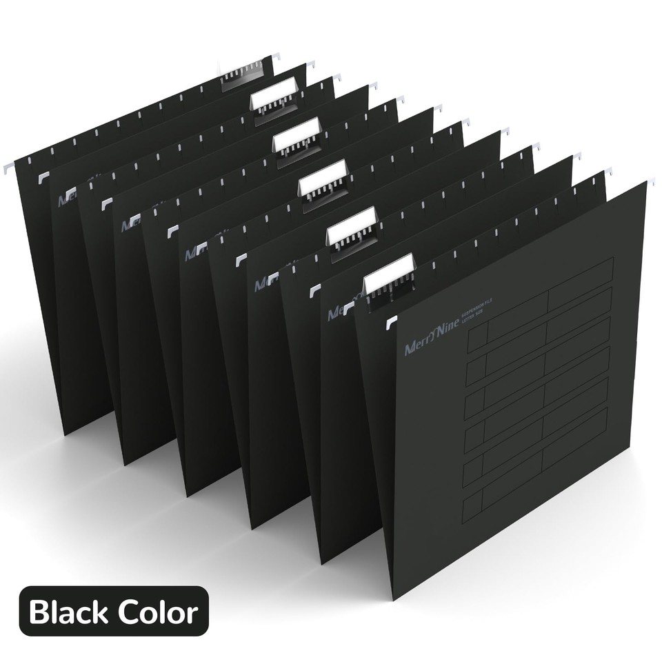 Hanging File Folders Letter Size 72pcs, Paper Filing Cabinet Folders ...