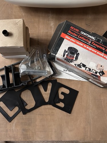 Sears Craftsman Router Lettering Template For WOODWORKING | eBay