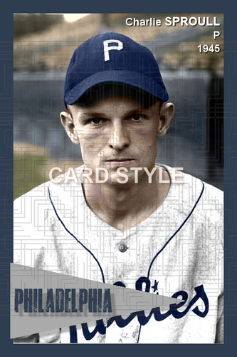 Charlie Sproull - 1945 Philadelphia Phillies - choose a style ...