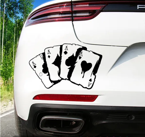 Poker Graphic Decals Car Truck Tumbler Wall Art Window Sticker | eBay