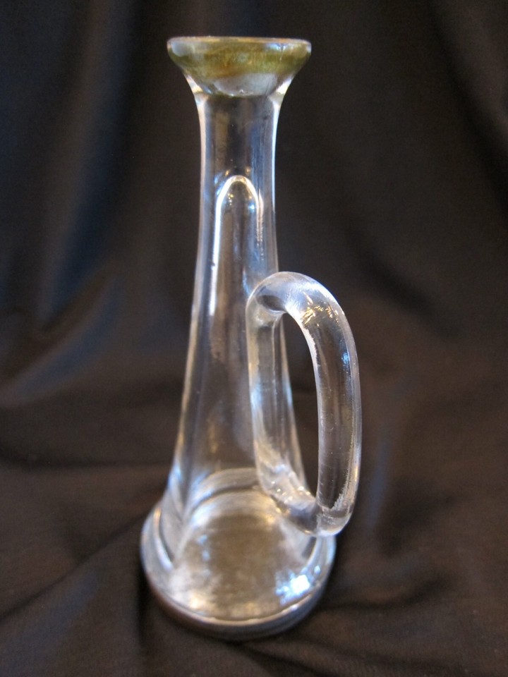 Horn "Trumpet" E&A313 Clear glass candy container. | eBay