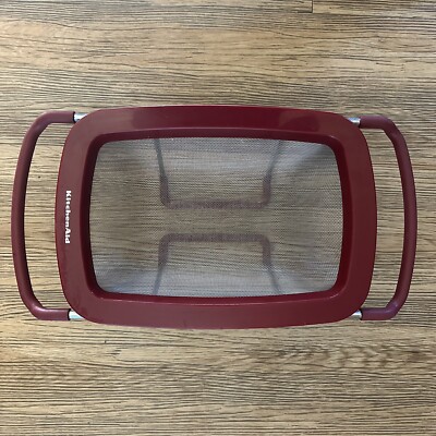KitchenAid Expandable Colander Strainer Red Over the Sink Stainless ...