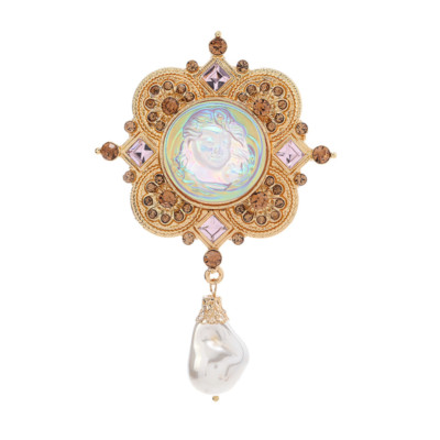 Fashion Women Pearl Brooches Pins Elegant Vintage Lady Badges Corsage ...