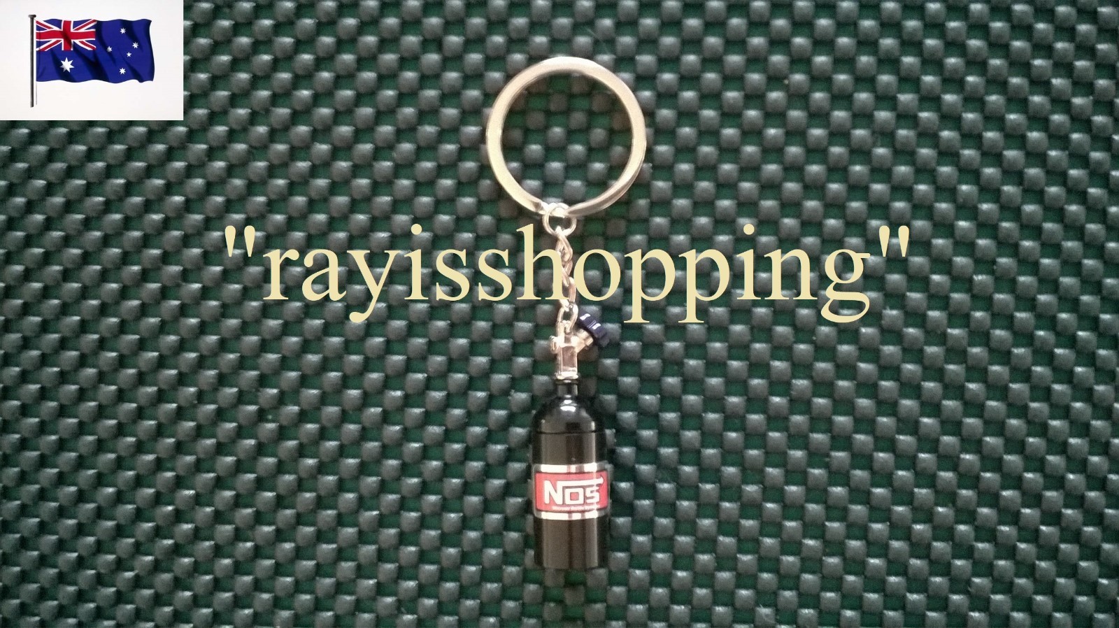1 x Coloured NOS nos N2O Nitrous Bottle Key Chain Keyring Keychain ...