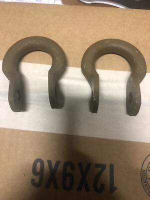 Military tie down shackle clevis Bumper straight style D Ring 2 Each | eBay