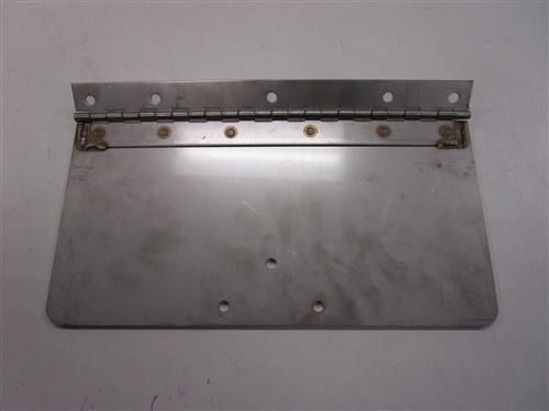 STAINLESS STEEL TRIM TAB PLATE WITH HINGE 12" X 6" MARINE BOAT | eBay