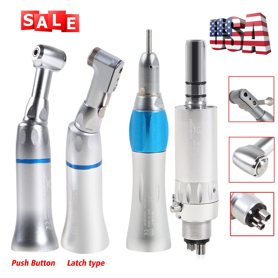 NSK Style Dental Slow Low Speed Handpiece Straight Contra Angle Air ...