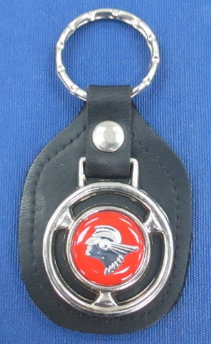 Vintage Red w/Silver Pontiac CHIEF Steering Wheel Black Leather Key ...