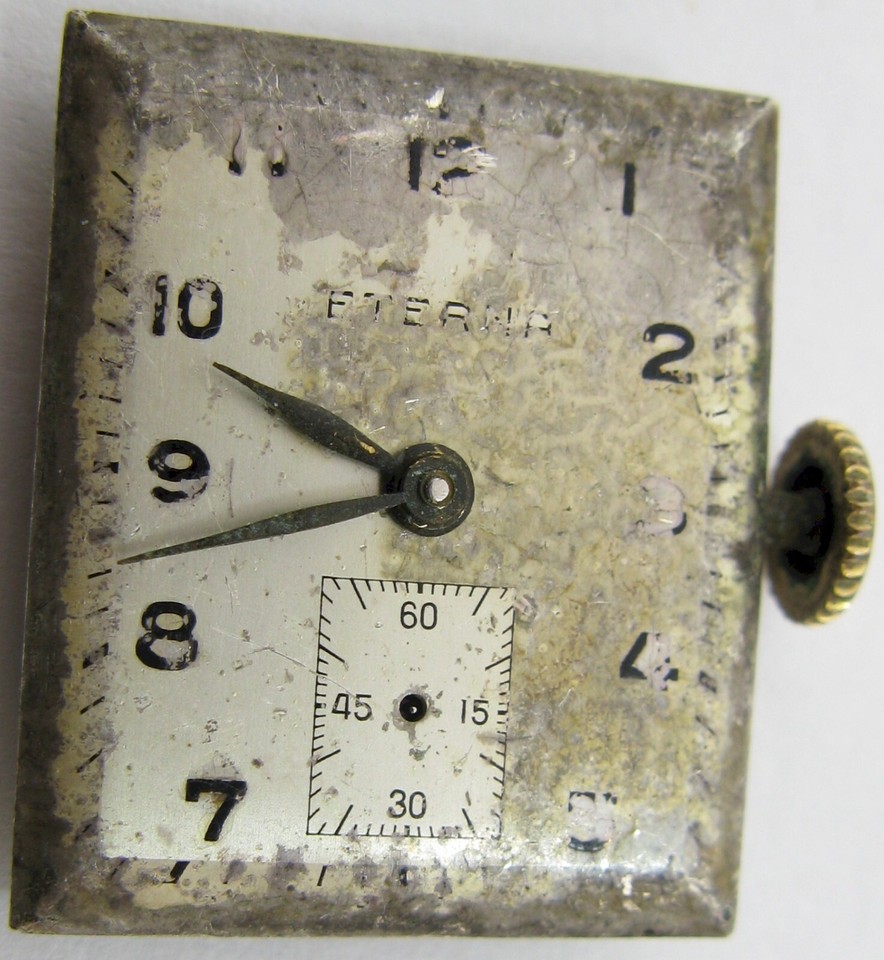 Eterna AL 1005 base ETA 1000 17 jewels Watch Movement for part or ...