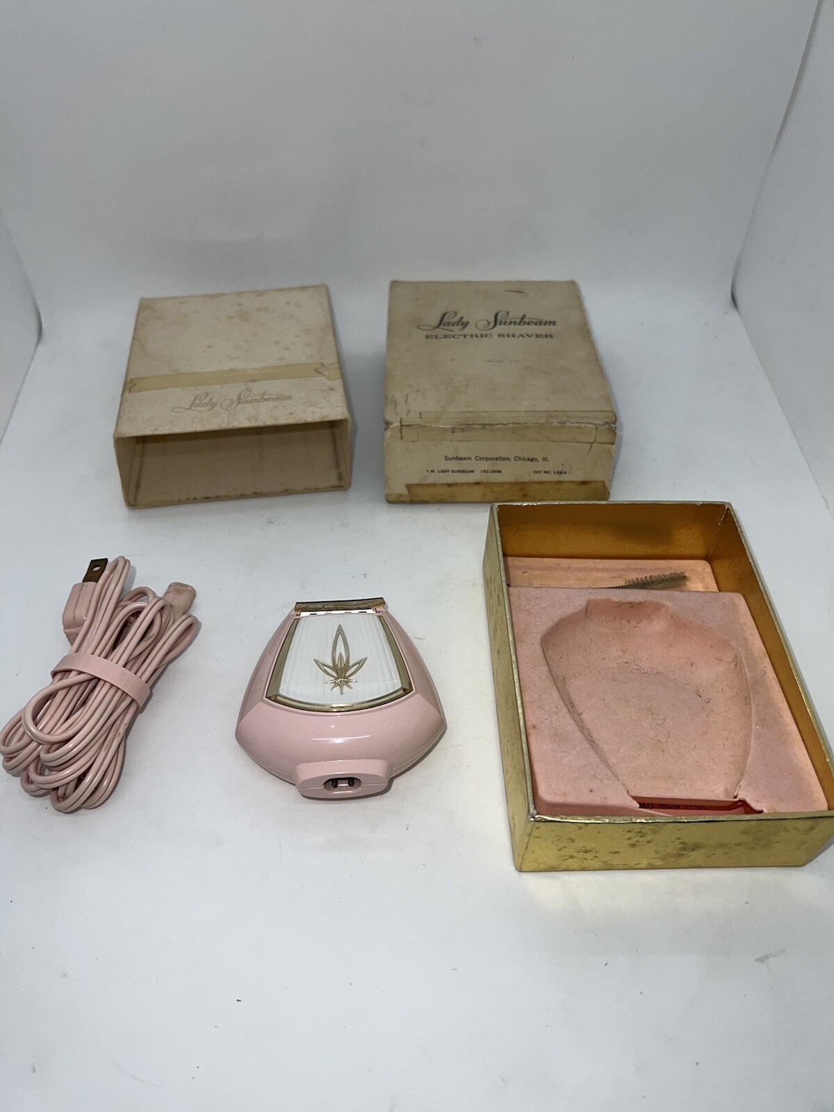 Vintage 1960's Lady Sunbeam Womens Electric Pink Razor LS5 Shaver Works ...